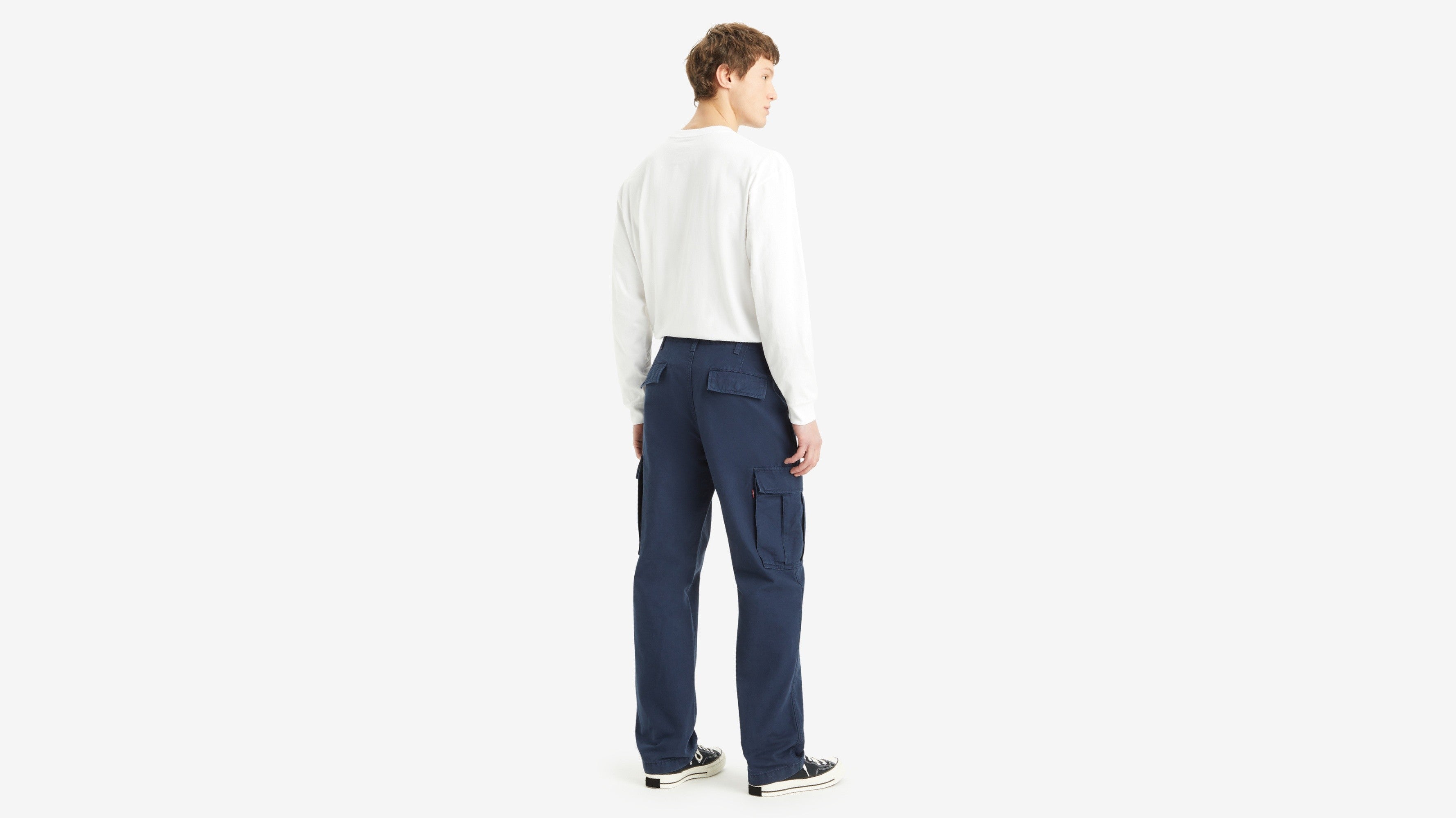 Levis® Mens XX Cargo Straight Pants - Navy Blazer Non-Stretch Canvas ...