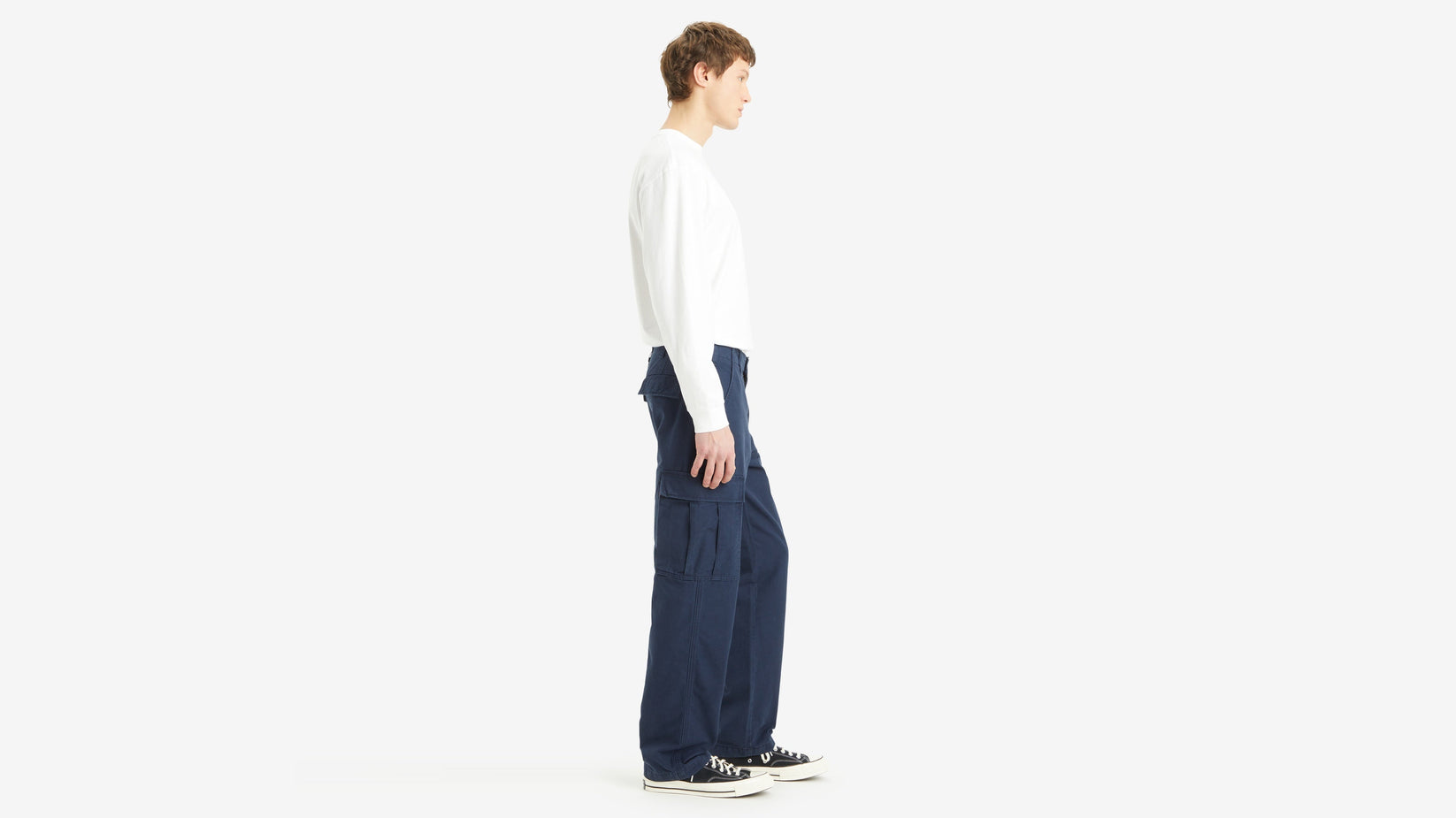 Levis® Mens XX Cargo Straight Pants - Navy Blazer Non-Stretch Canvas ...