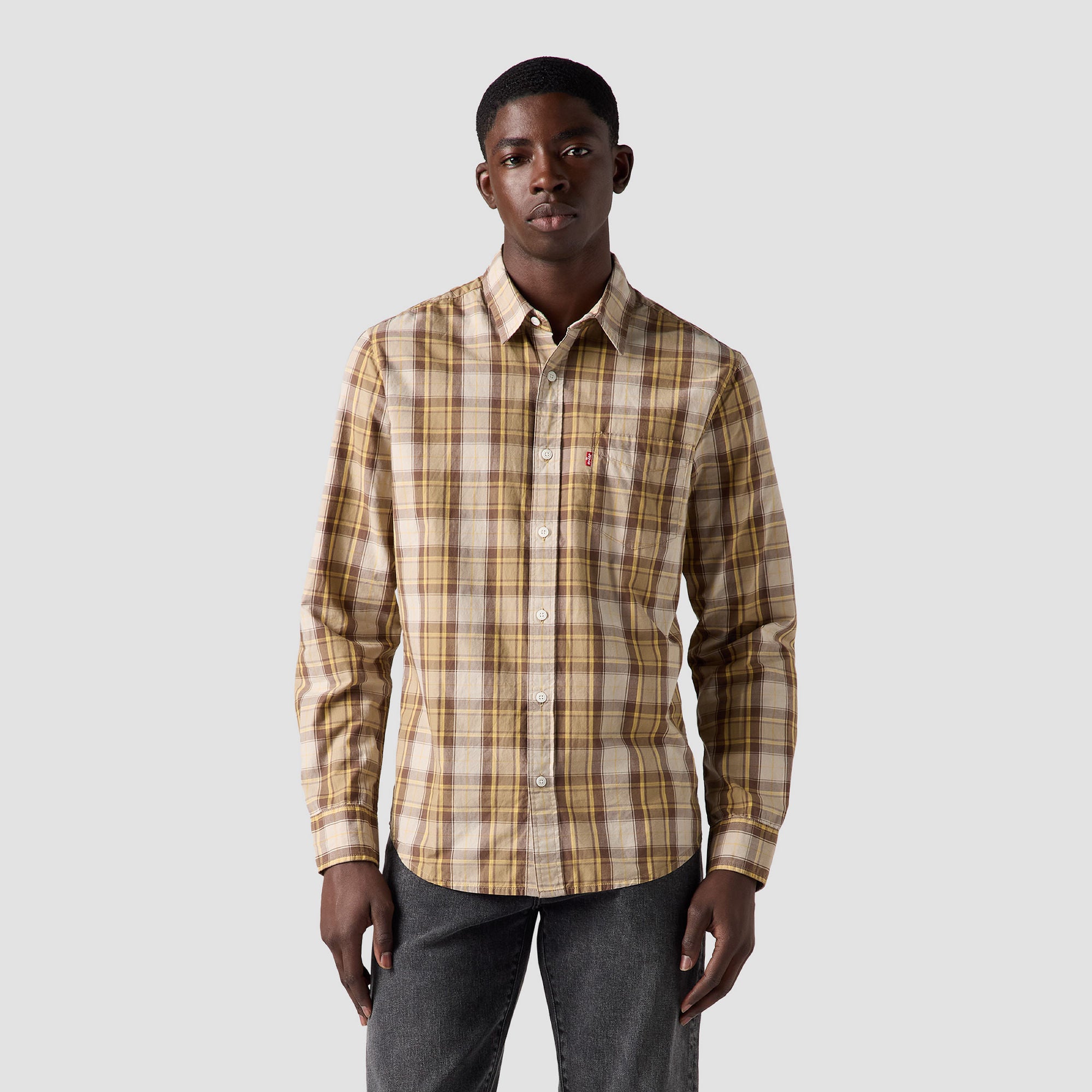 Levi's® Men's Classic Pocket Standard Fit Shirt - Brown | Levi's MY