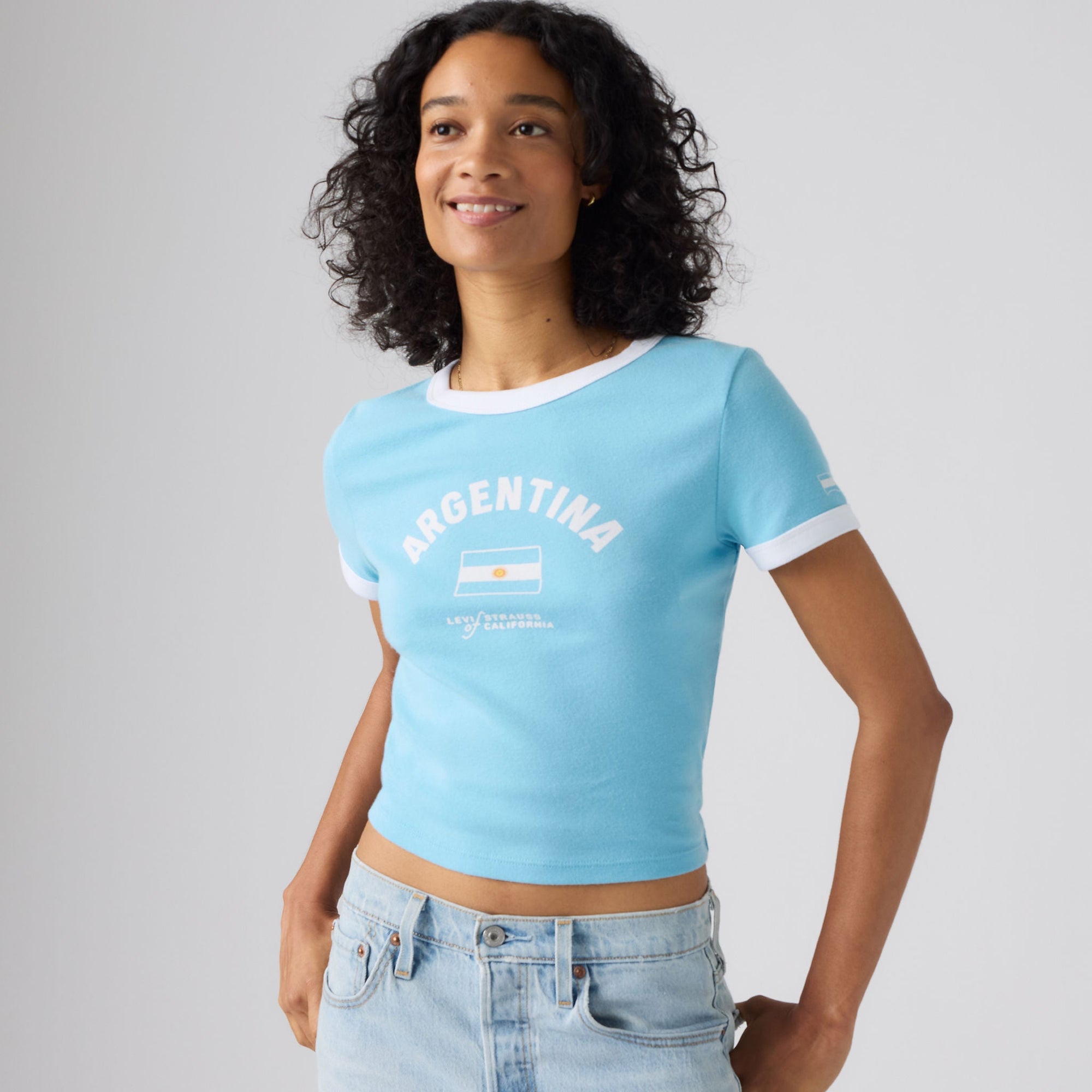 Levi's® Argentina Women's Ringer Tee - Multicolour | Levi's MY