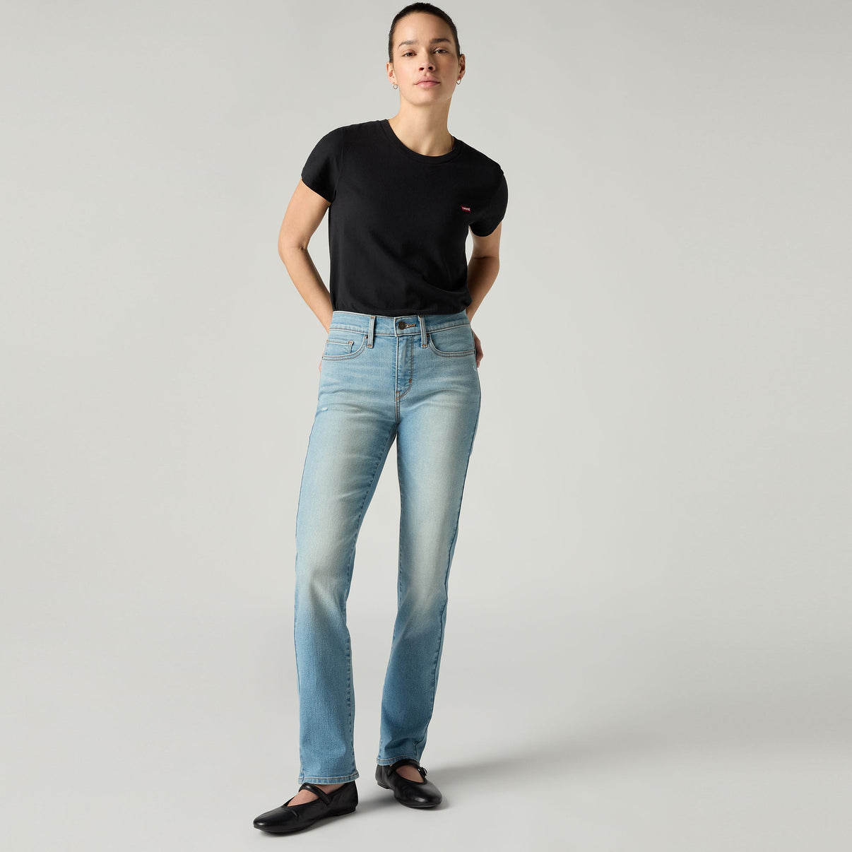 Levi's® Women's 314 Shaping Straight Jeans - Medium Indigo | Levi's MY