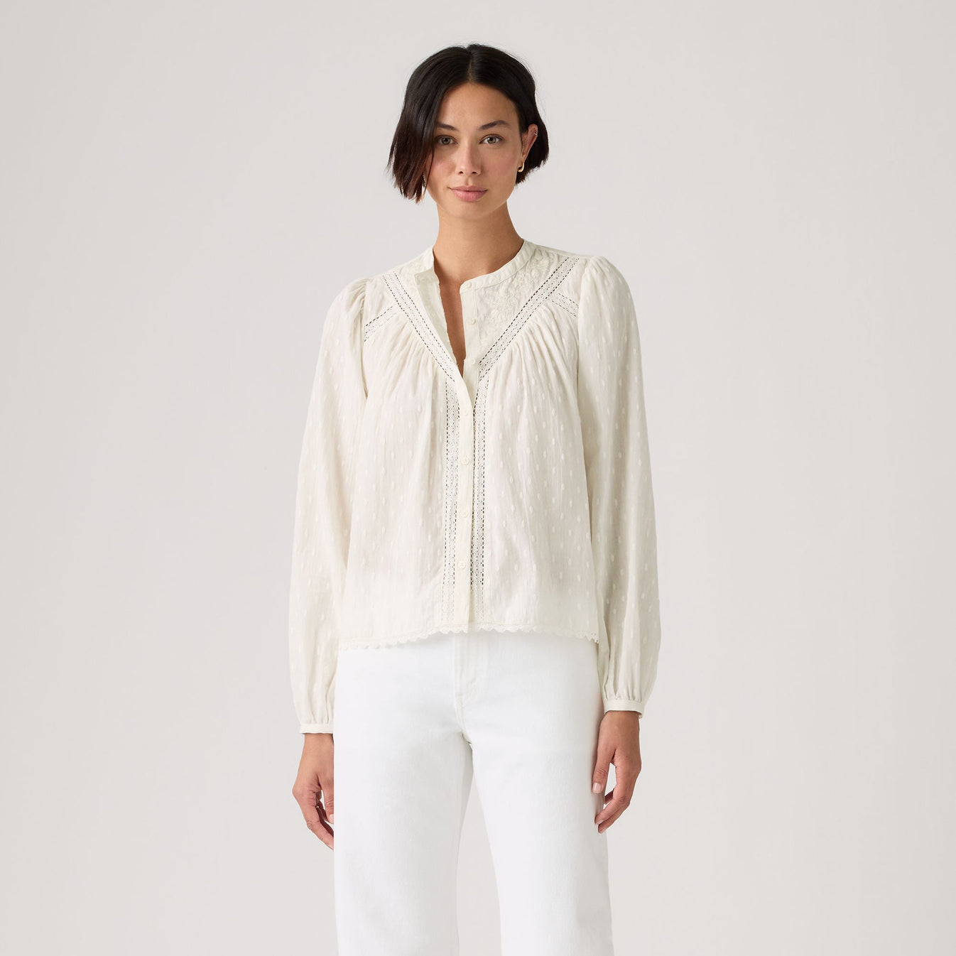 Levi's® Women's Cleo Long-Sleeve Blouse - White | Levi's MY