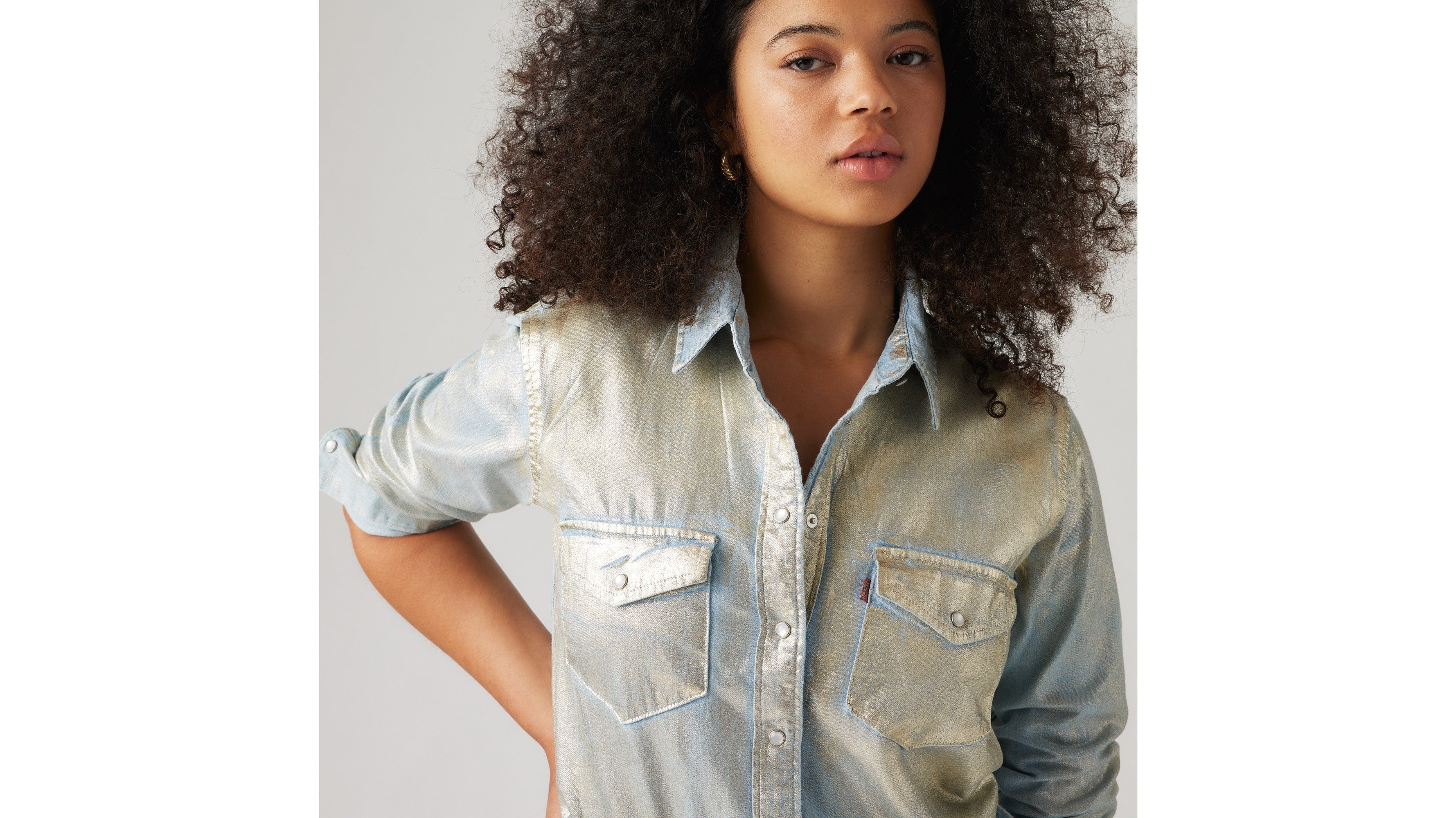 Levi's® Women's Iconic Western Shirt - Optical Illusion Top | Levi's MY