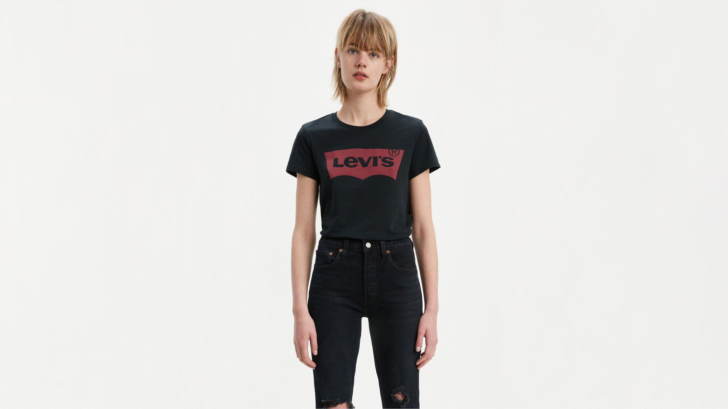 Levi's® Women's Perfect Tee - Mineral Black | Levi's MY
