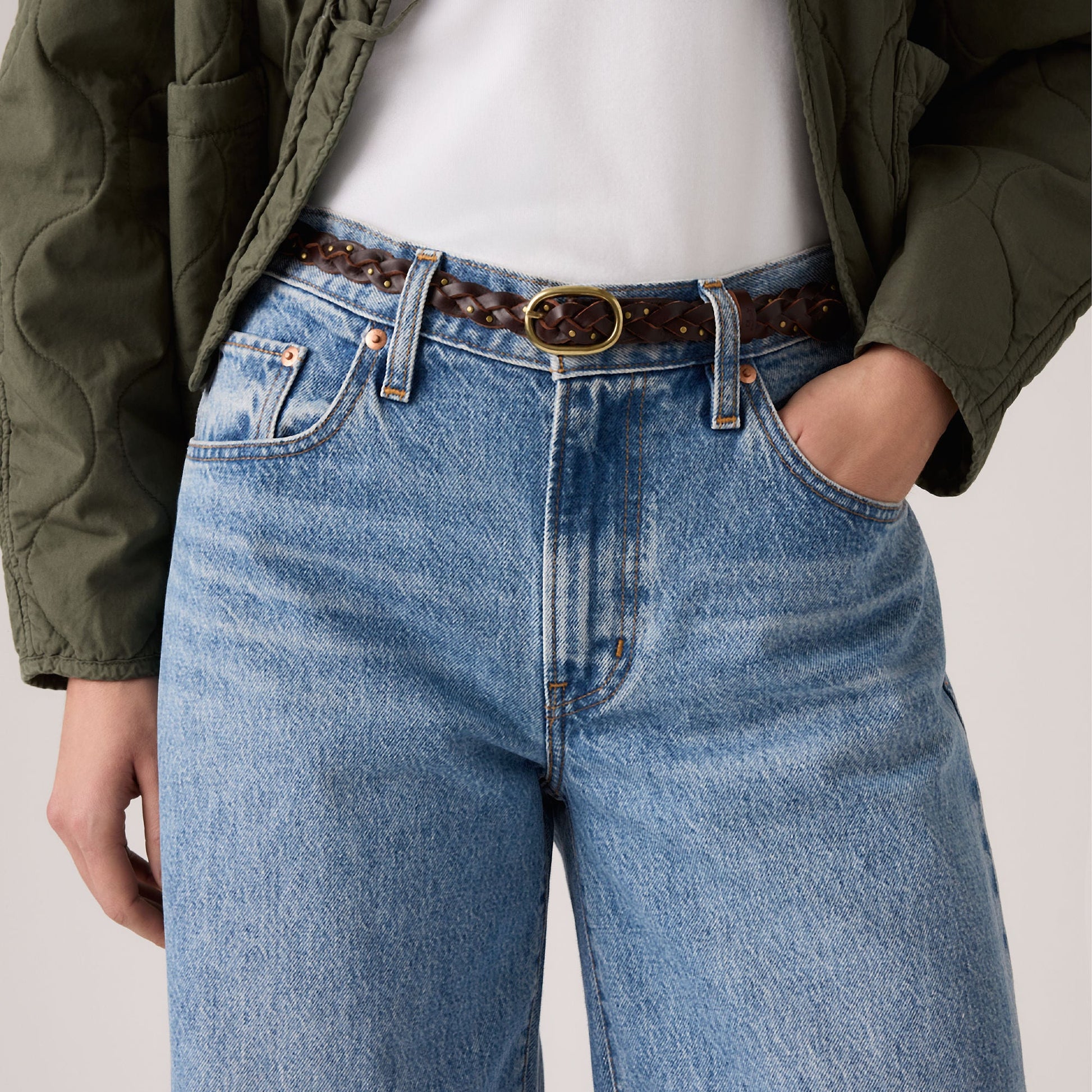 Levi's® Women's Taylor Braid Belt - Brown | Levi's MY