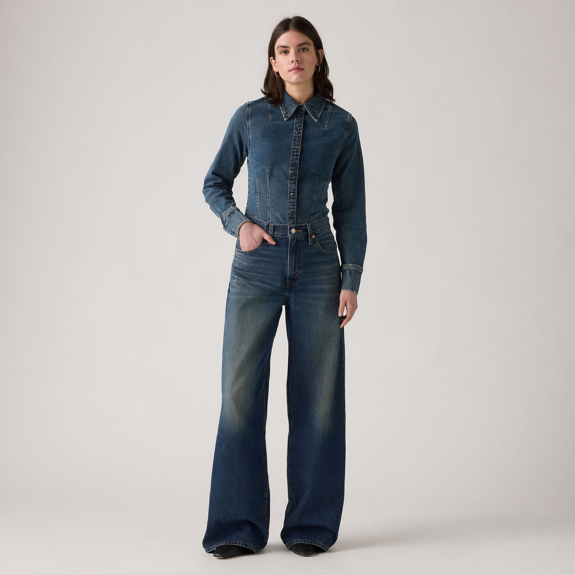Levi's® Women's XL Straight Jeans - Medium Indigo | Levi's MY